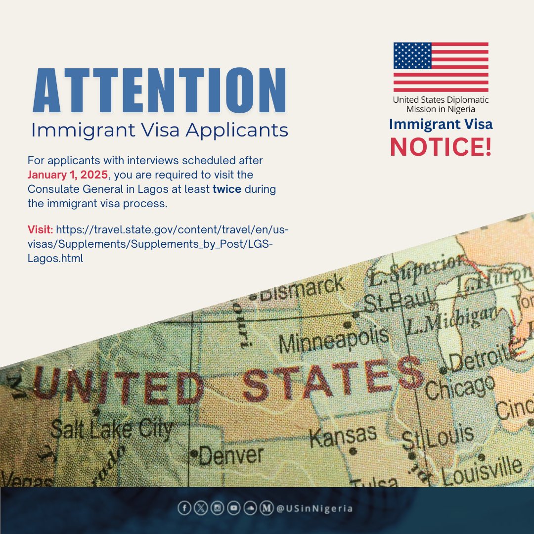US Embassy Revises Immigrant Visa Process in Nigeria - naijanewsngr.com